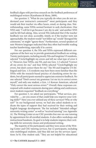 Academic Writing For Graduate-Level English As A Second Language Students Experiences In ...