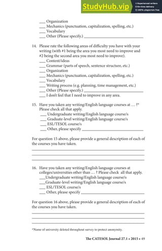 Academic Writing For Graduate-Level English As A Second Language ...