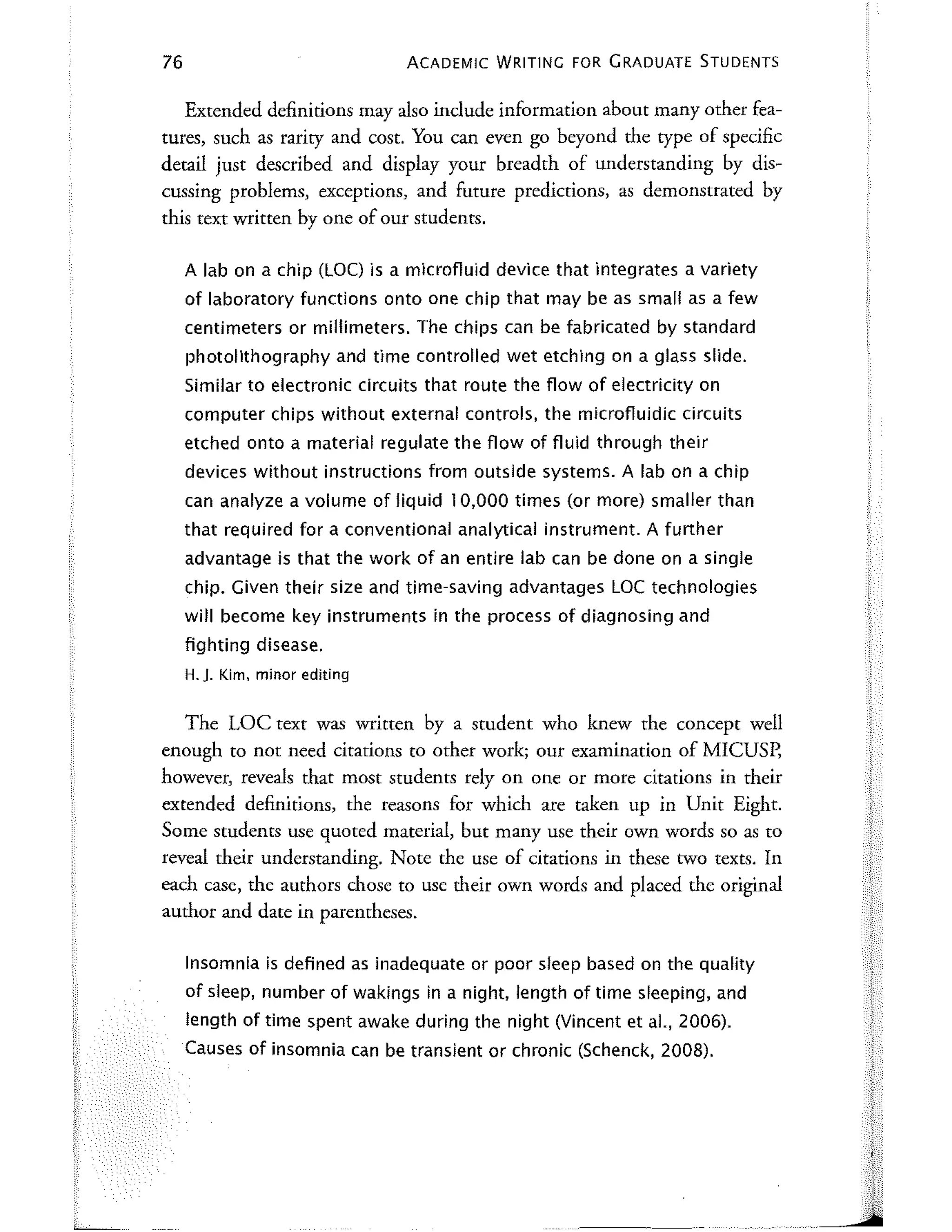 Academic writing for graduate students extended definitions (2) | PDF