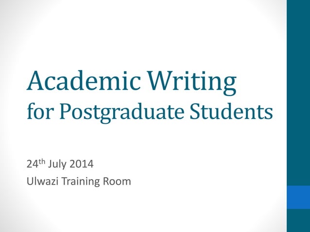 Academic writing genre | PPT