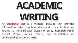 Academic Writing Lesson 1, 2 and 3 .pptx