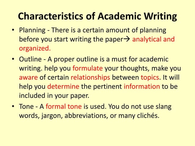 Introduction to Academic writing | PPTX