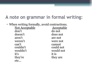Academic Writing Lecture 2 | PPT
