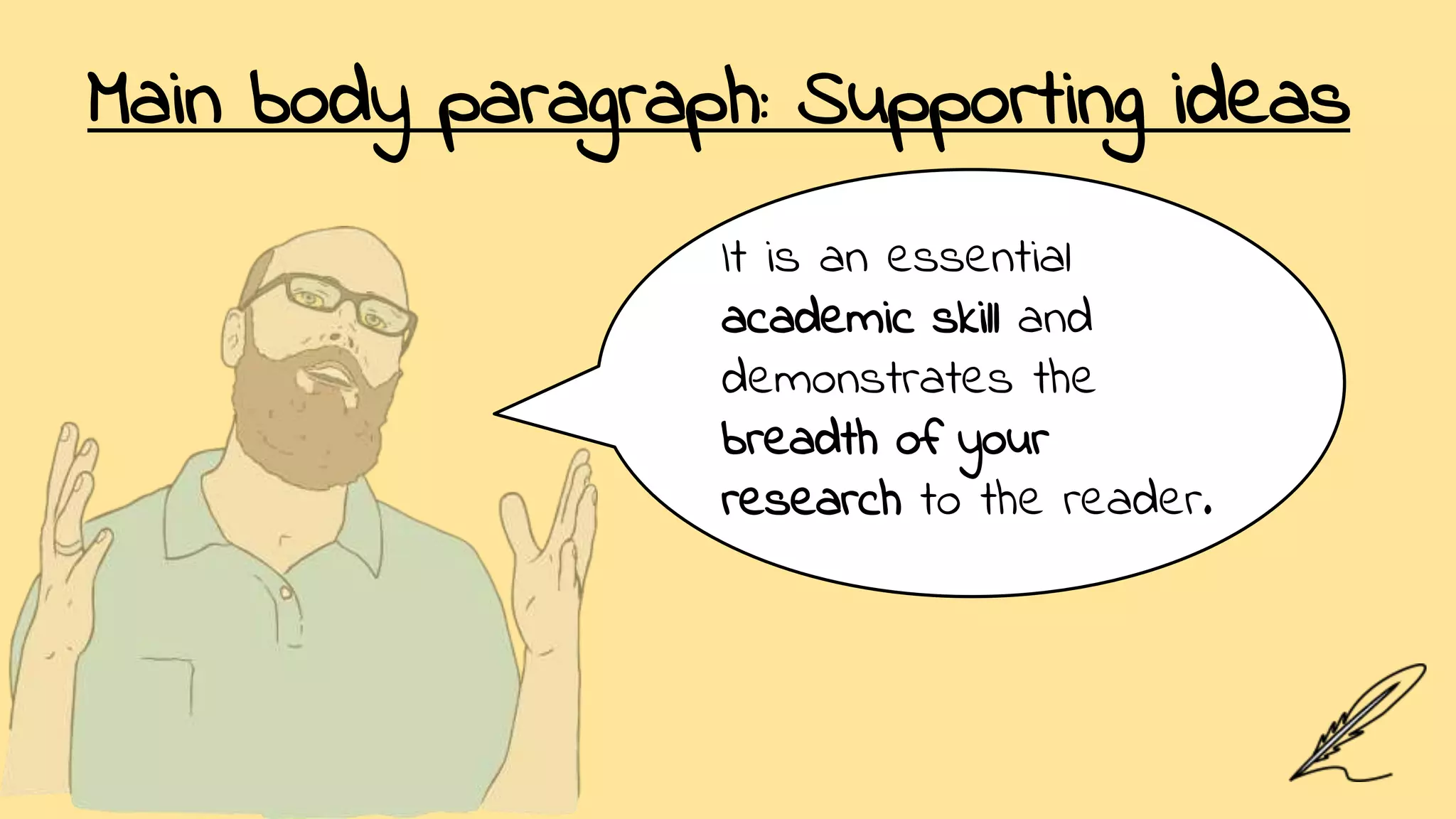 How to Write College Papers: Main Body Paragraphs | PPTX