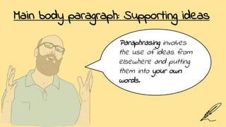 How to Write College Papers: Main Body Paragraphs | PPTX