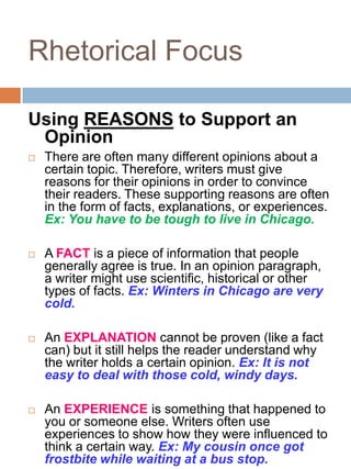 Academic writing (opinion paragraph) | PDF