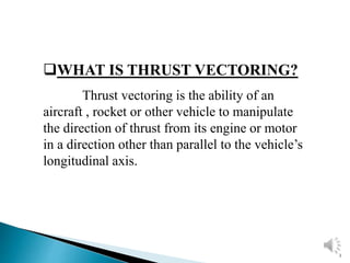 Thrust vectoring | PPTX