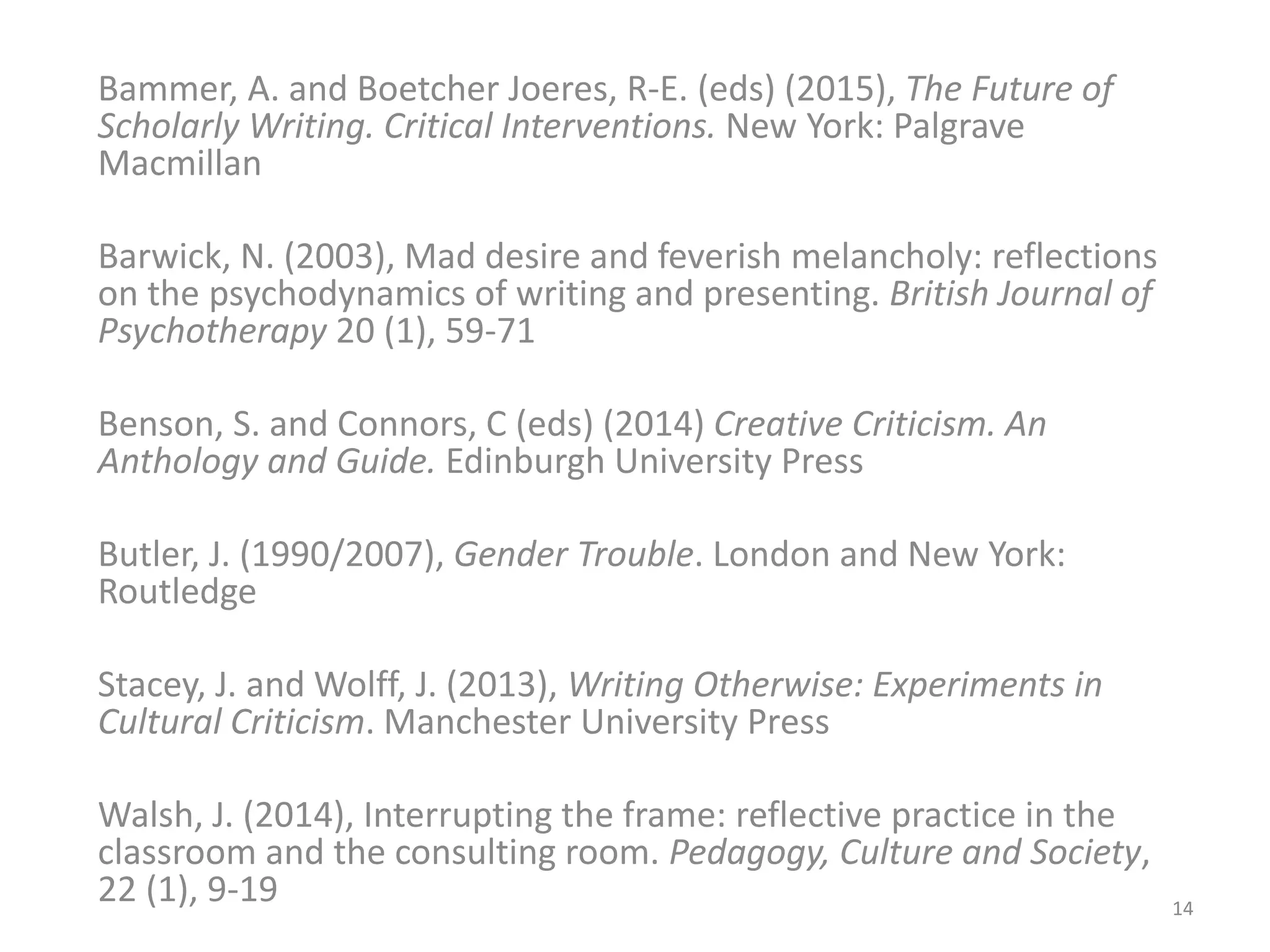 Academic writing - RDP 161116 | PPTX