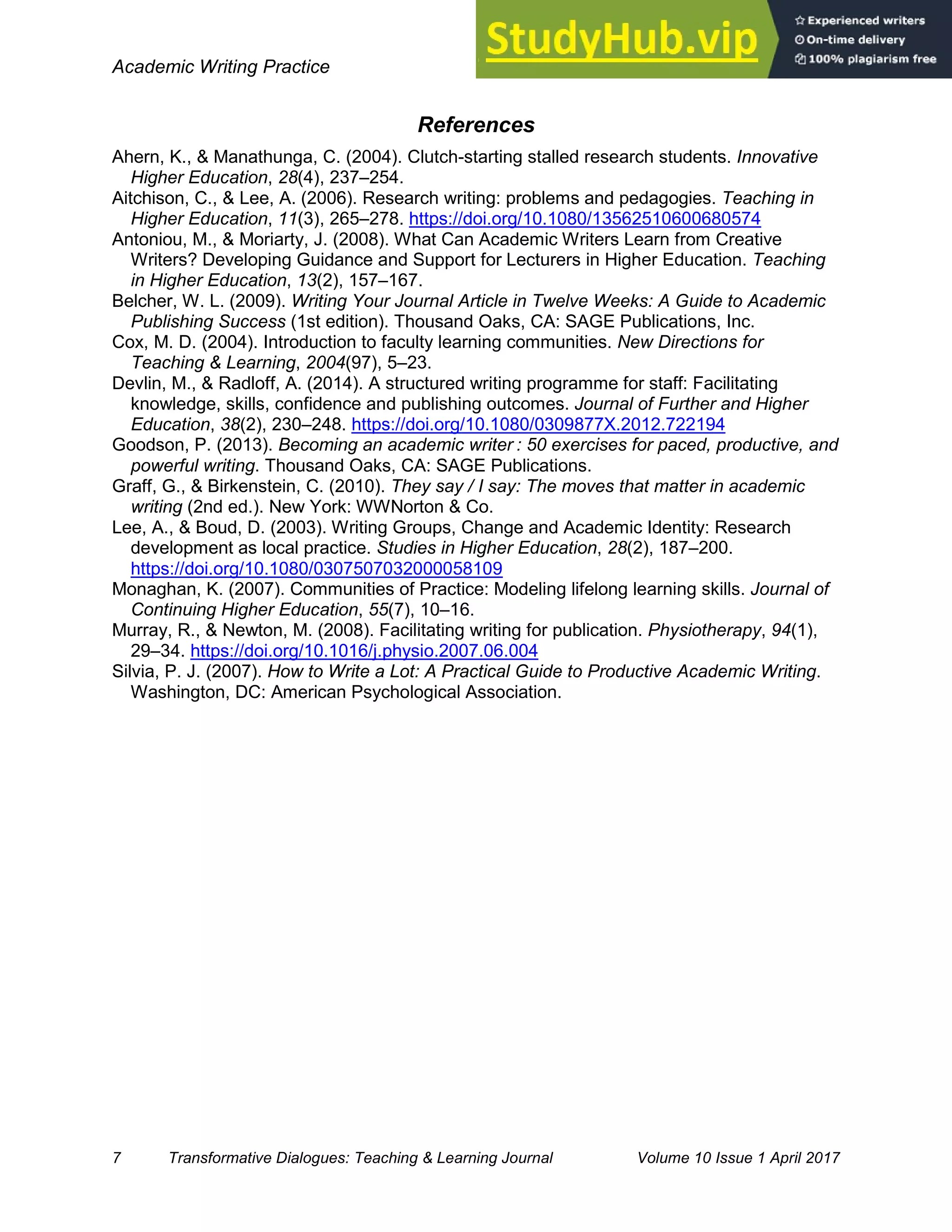 Academic Writing Practice.pdf | Undergraduate Education | College Education