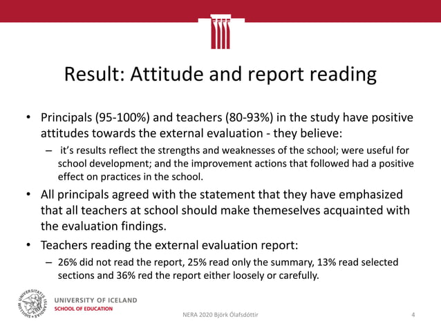 how schools use external evaluations | PPT