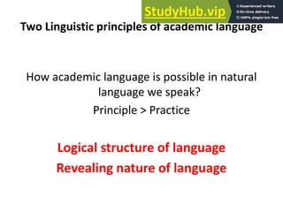 Academic Writing Principles And Practice | PDF