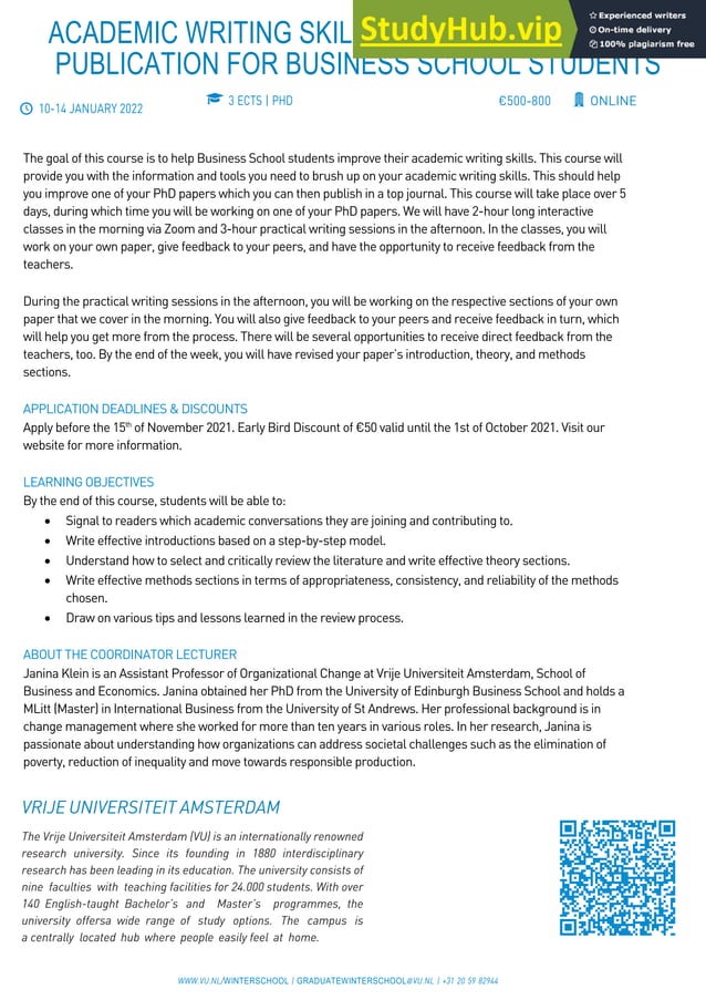 Academic Writing Skills | PDF