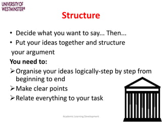 Academic writing skills for work | PPTX