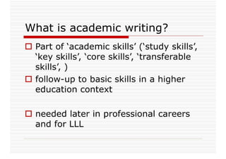 ACADEMIC WRITING STYLE | PPT