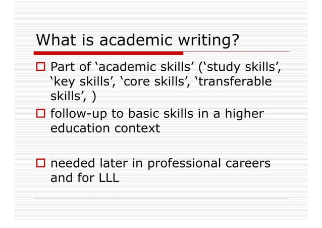 ACADEMIC WRITING STYLE | PPT