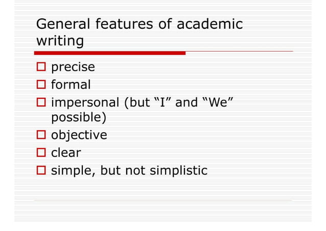 ACADEMIC WRITING STYLE | PDF