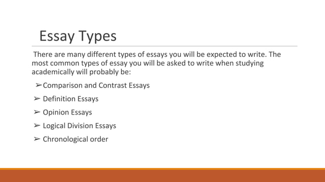 Types of essays | PPT