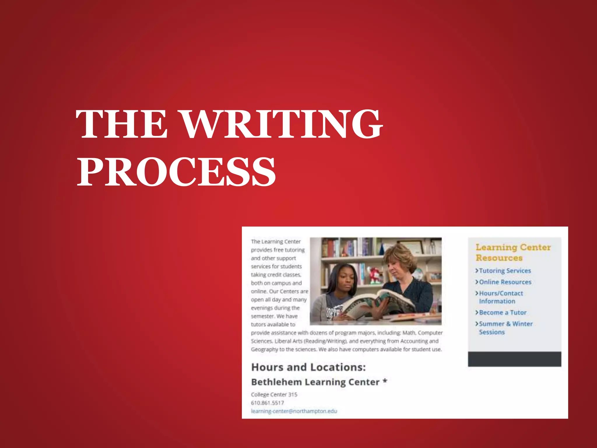 Academic writing + writing process | PPTX