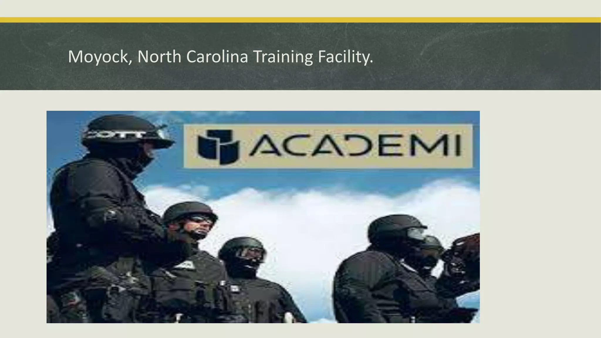 Academi business model against terrorism. | PPTX