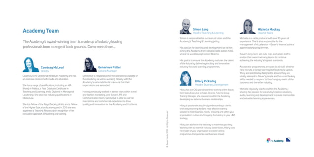 Bauer Academy Apprenticeship Portfolio | PPT