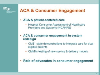 AcademyHealth: Role of Consumers in Healthcare Advocacy | PDF