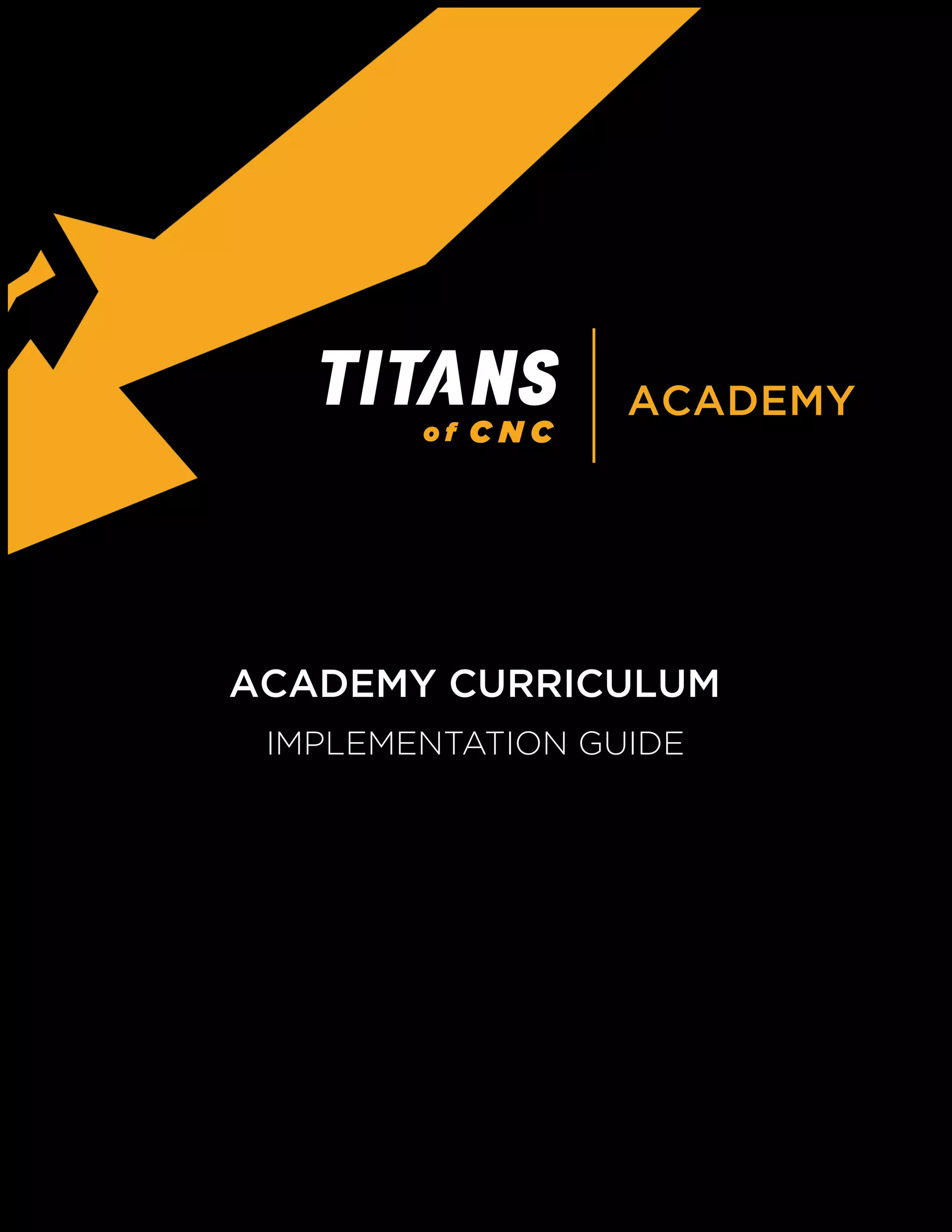 TITANS of CNC: Academy Implementation Guide | PDF