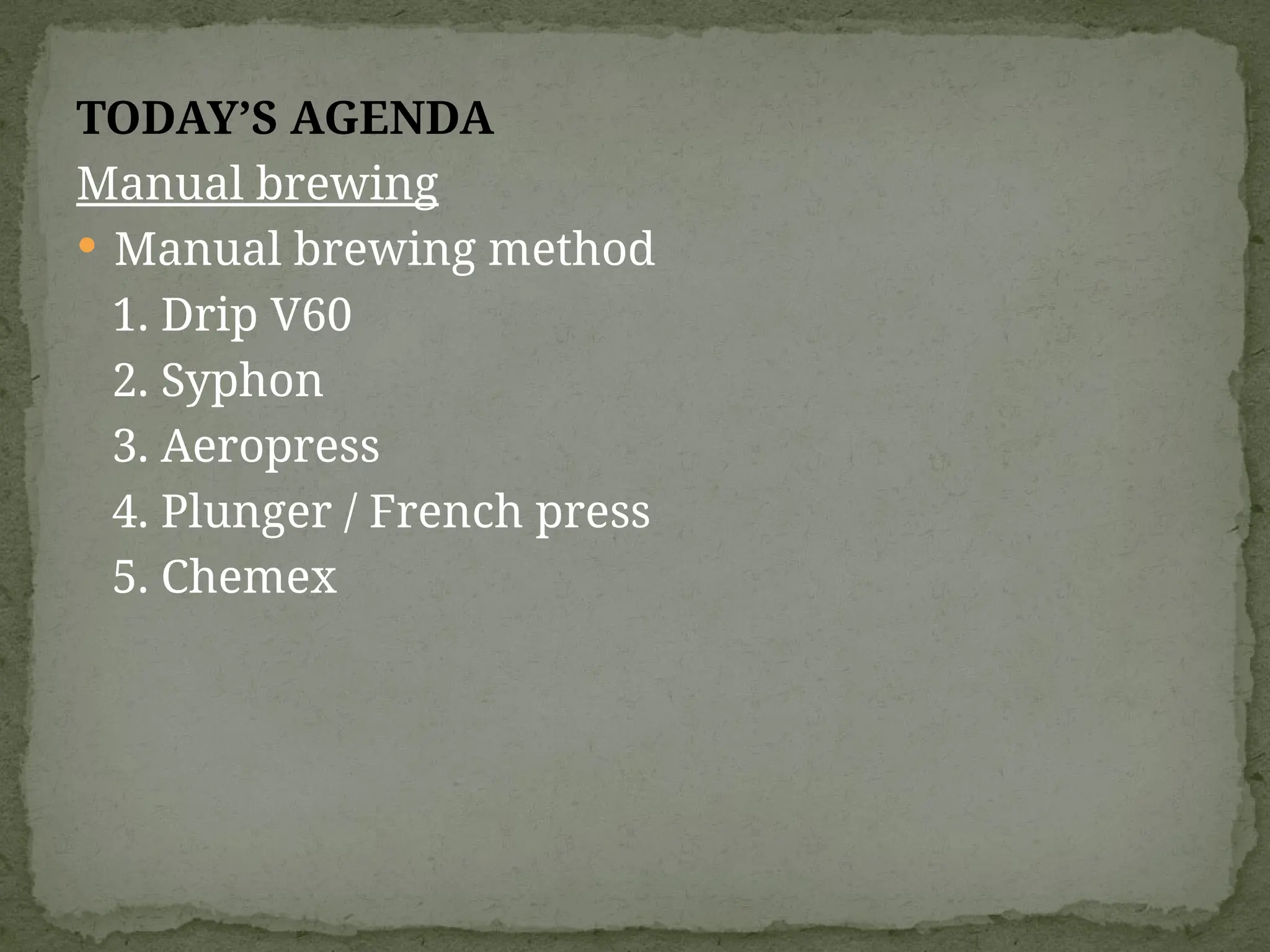 Academy Modul Manual Brewing basic learning | PPTX