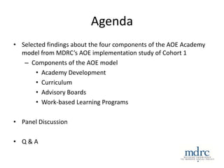 Academy of engineering discussion of the implementation study, mary ...