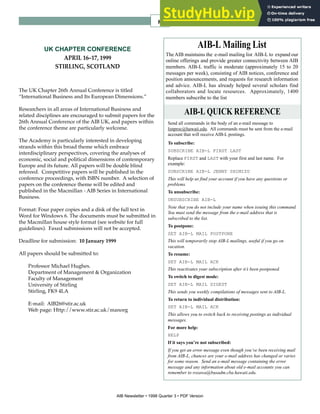 ACADEMY OF INTERNATIONAL BUSINESS | PDF