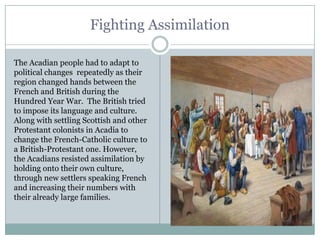 Acadian culture and cajun music | PPTX