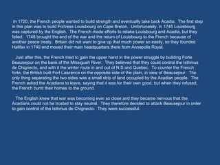 Acadian deportation 1 | PPT