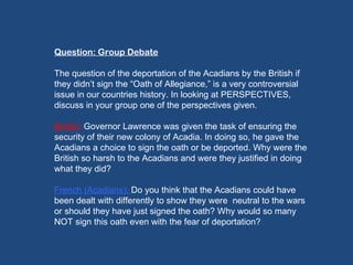 Acadian deportation 1 | PPT
