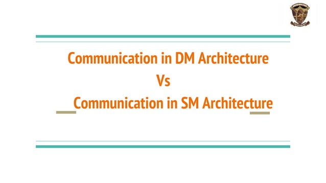 distributed memory architecture/ Non Shared MIMD Architecture | PPTX