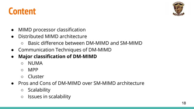 distributed memory architecture/ Non Shared MIMD Architecture | PPTX