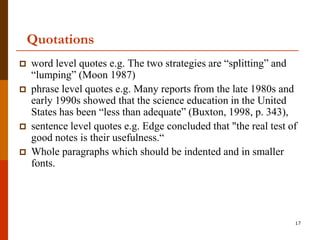 Appropriate use of sources in academic writing | PPT