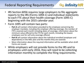 ACA: Employer Reporting Requirements | PPTX