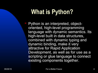 CHX PYTHON INTRO | PPT