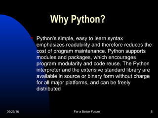 CHX PYTHON INTRO | PPT
