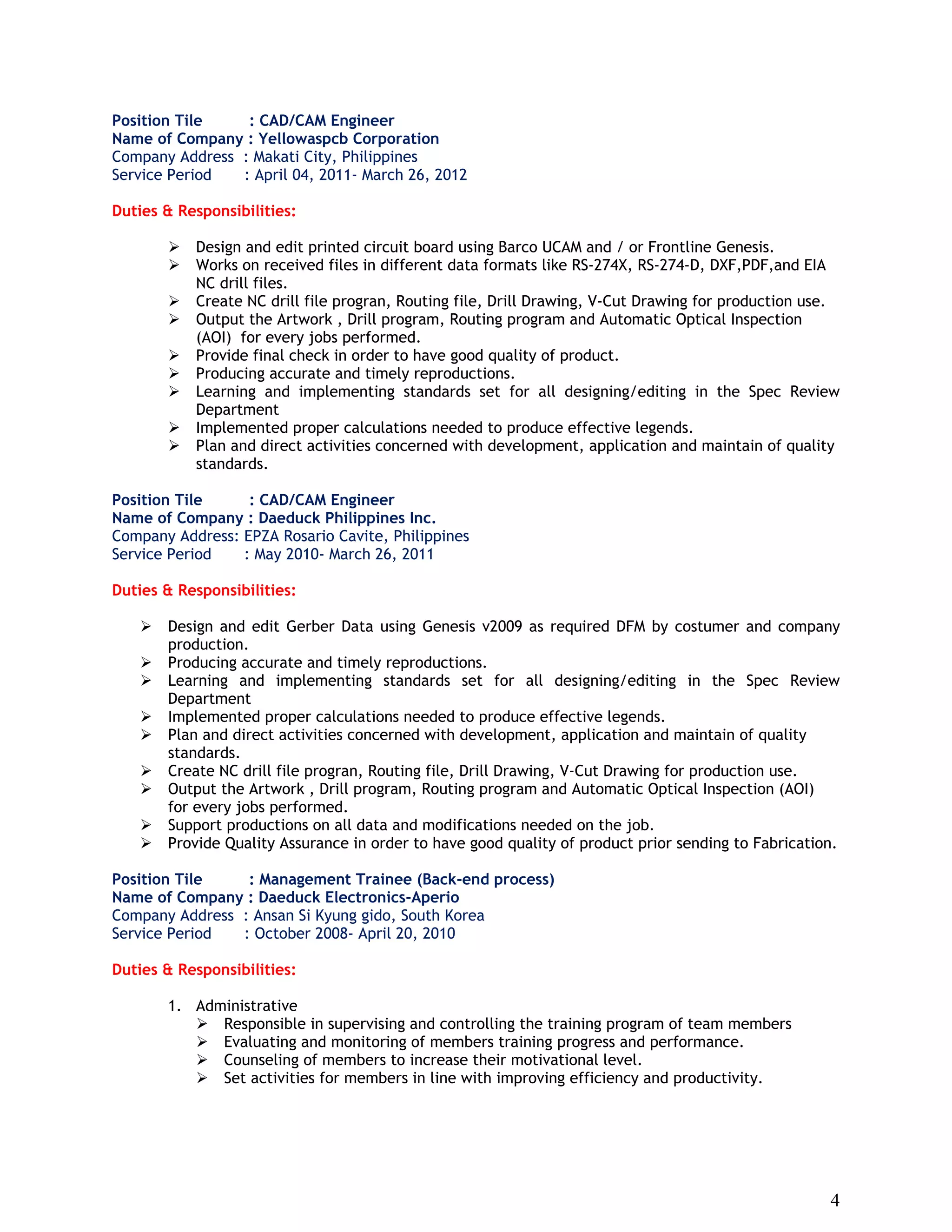 edenobrero(resume) | PDF