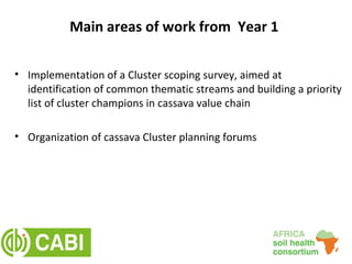 Update on Cassava Clusters Development | PPT