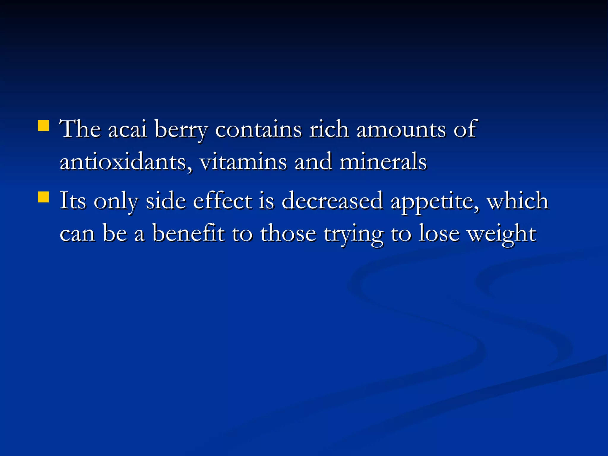 Acai berry side effects | PPT
