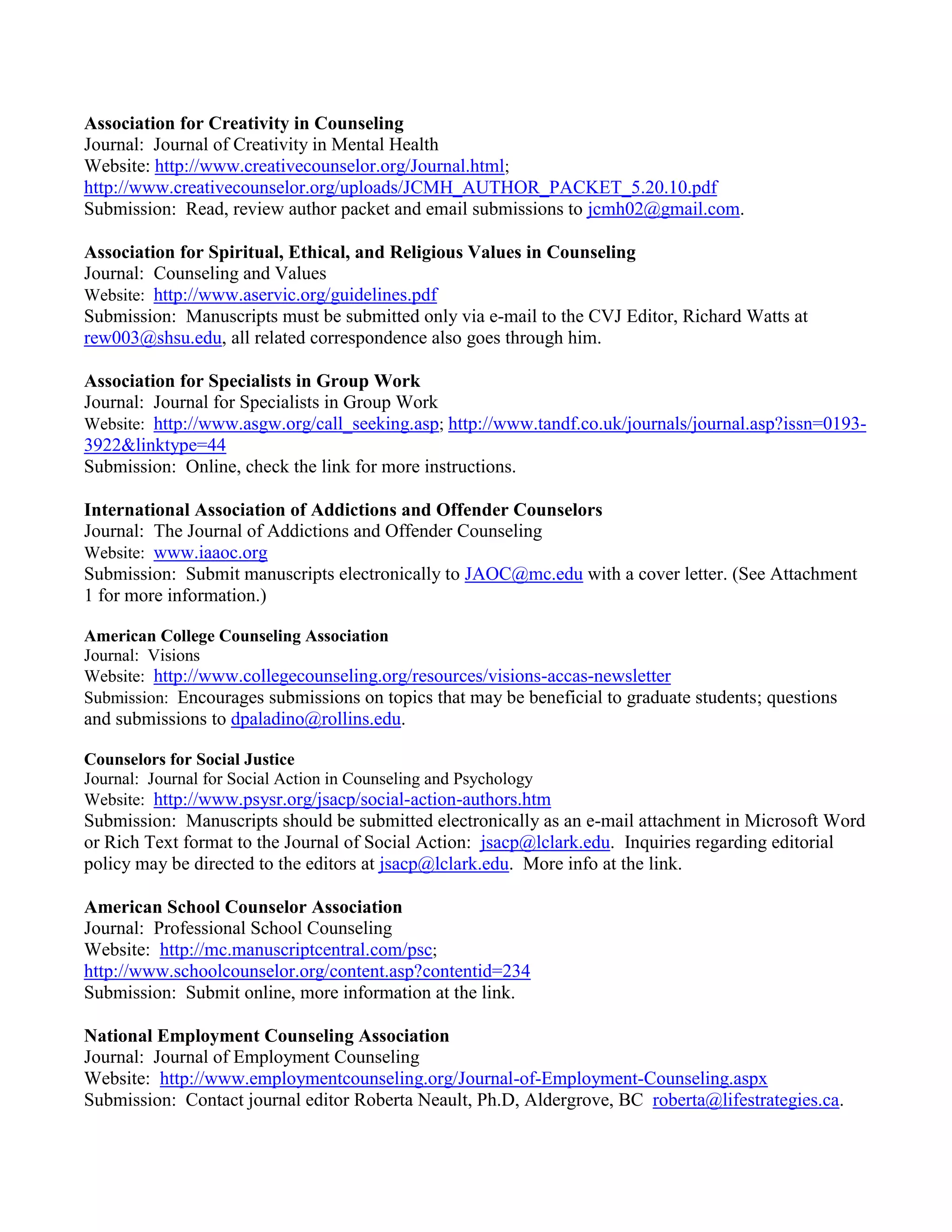 ACA Journal Submissions | DOCX