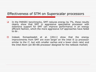 Multithreading: Exploiting Thread-Level Parallelism to Improve Uniprocessor Throughput | PPT