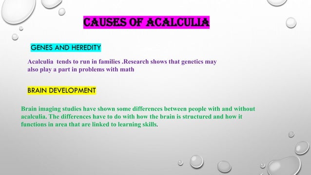 ACALCULIA ,dyscalculia, brain location and types of dyscalculia | PDF