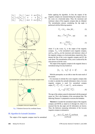 A calibration technique for a two axis magnetic compass in telematics ...