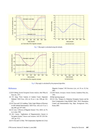 A calibration technique for a two axis magnetic compass in telematics ...