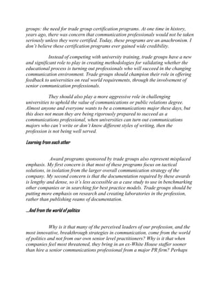 A call for change | DOCX | Business Expos & Conferences | Events