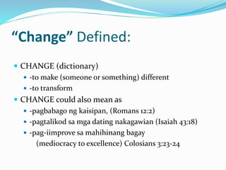 A call for change | PPTX