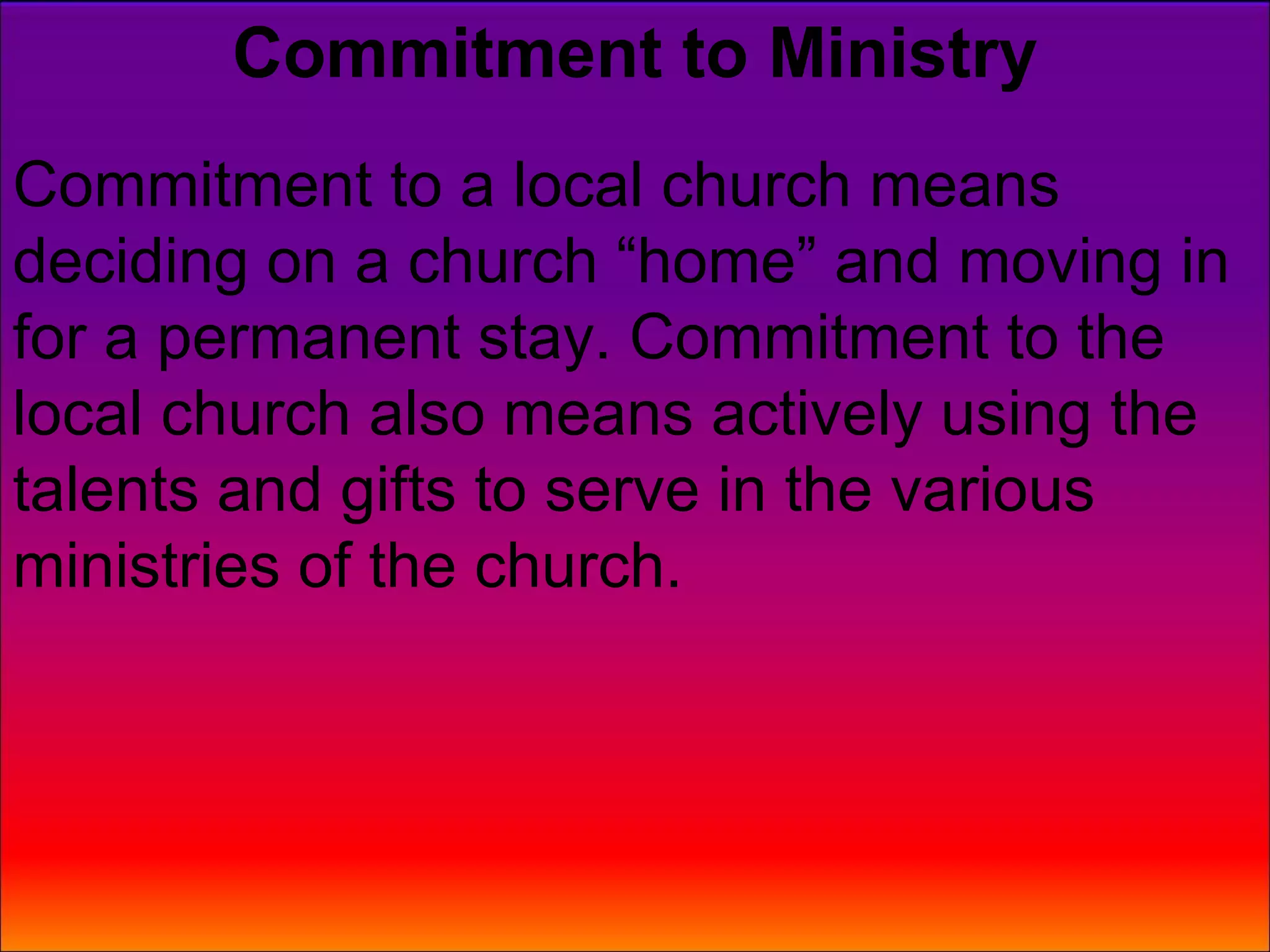 A call to commitment | PPT