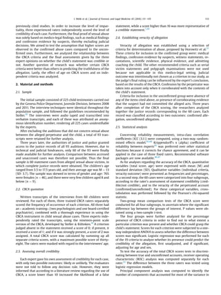 A call to improve the validity of criterion-based content analysis (CBCA): Results from a field ...